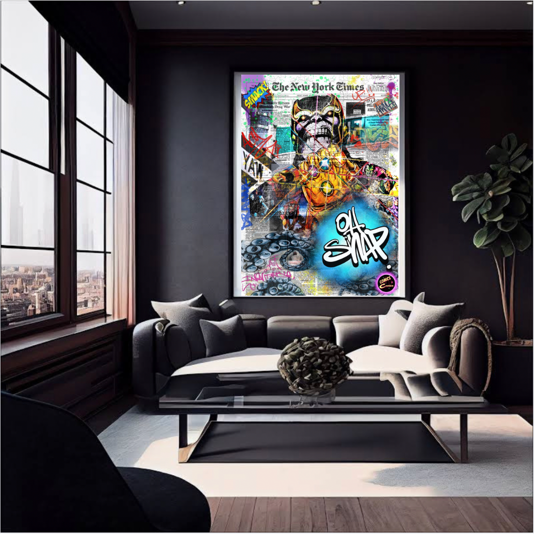 Poster Thanos “Oh Snap” Print – Comics and Caviar